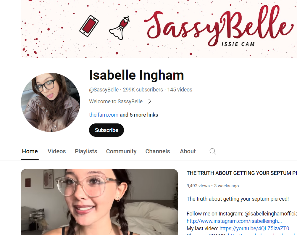 Isabelle Ingham – Age (18), Real Dad, Brother, Boyfriend, Instagram ...