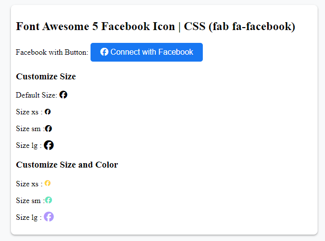 Font Awesome Facebook : Fab Fa Facebook, Fa Brands Fa Facebook