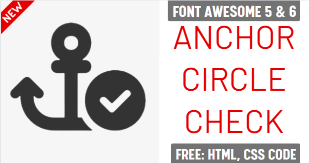 Font Awesome Anchor Circle Check : Fas Fa Anchor Circle Check, Fa Solid Fa Anchor Circle Check