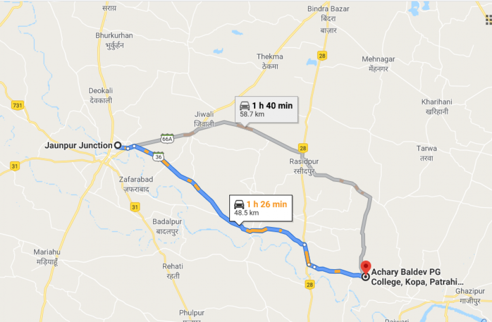 Acharya Baldev PG. College Kopa Patrahi, Jaunpur