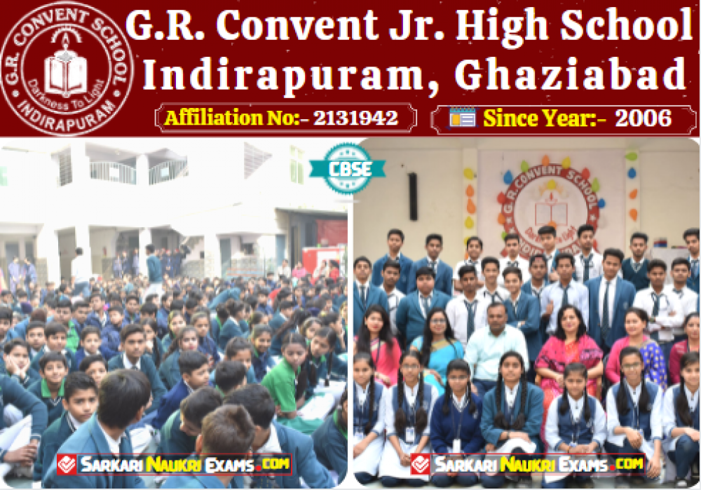G.R. Convent Junior High School Indirapuram, Ghaziabad (UP)