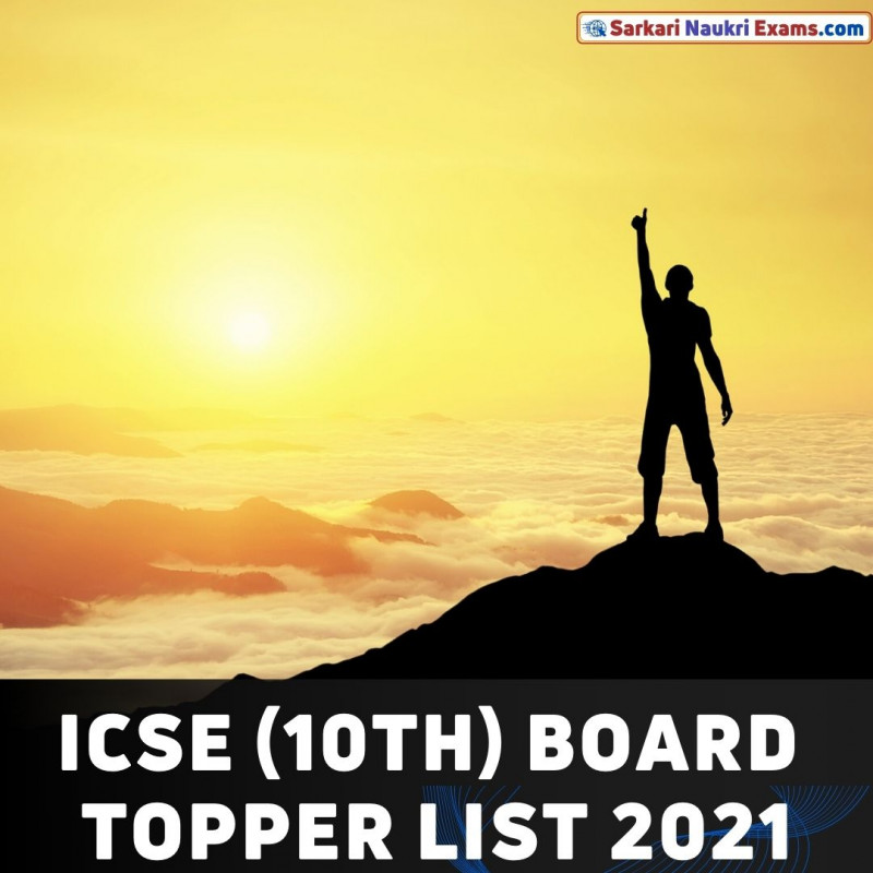 ICSE/ISC Board Topper List 2022: CISCE 10th,12th Rank, Name, Region ...