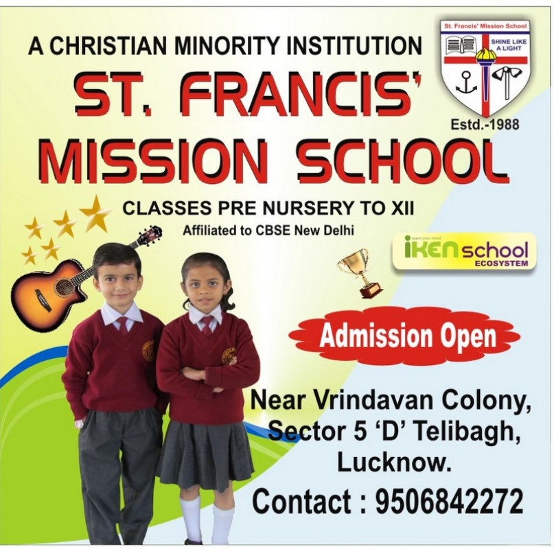 Admission Details St. Francis Mission School, Lucknow (Telibagh) for ...