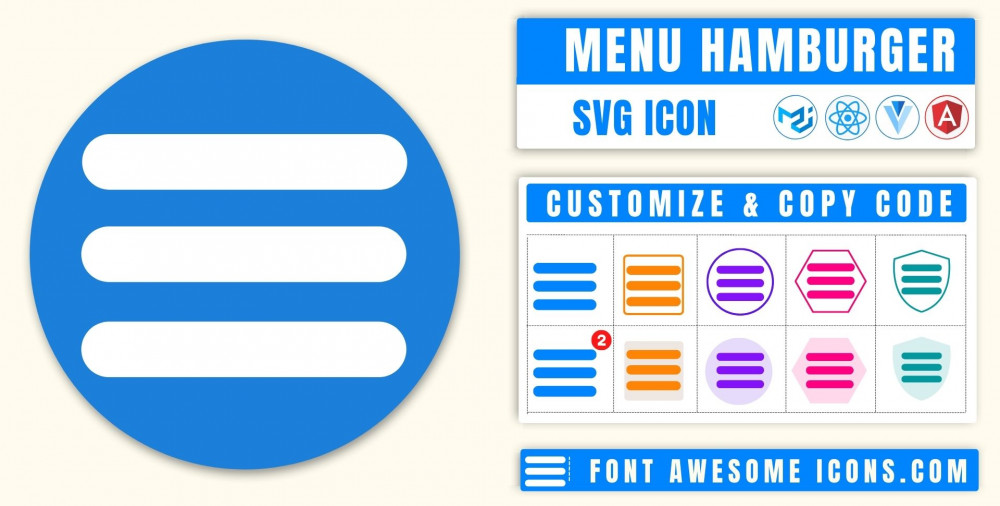 Menu Hamburger Icon SVG Free Menu Hamburger SVG Icon Code 43 OFF