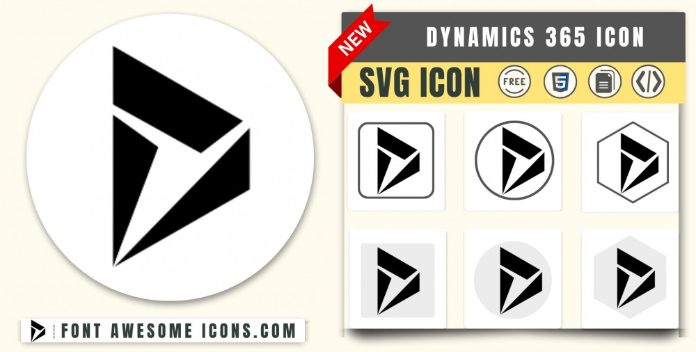 Dynamics 365 Icon SVG Code — Download Path / HTML