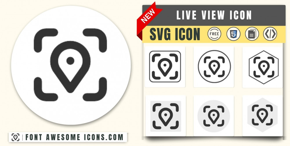 Live View Icon SVG Code — Download Path / HTML