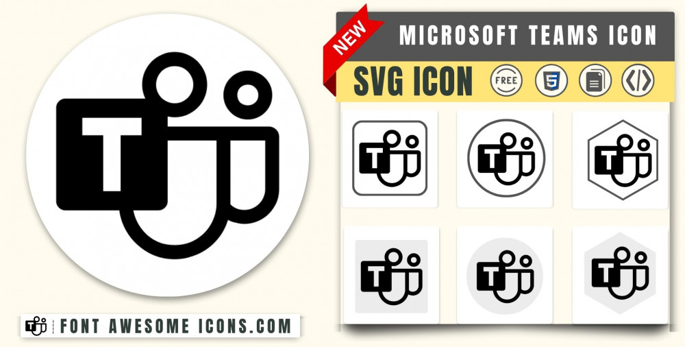 Microsoft Teams Icon SVG Code — Download Path / HTML