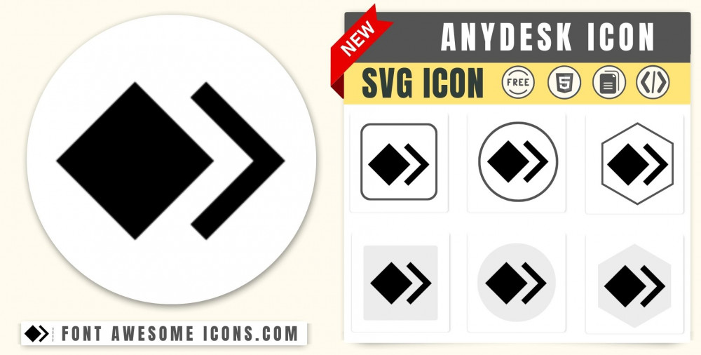 Anydesk Icon SVG Code — Download Path / HTML