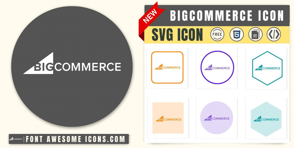 Bigcommerce Icon SVG Code — Download Path / HTML