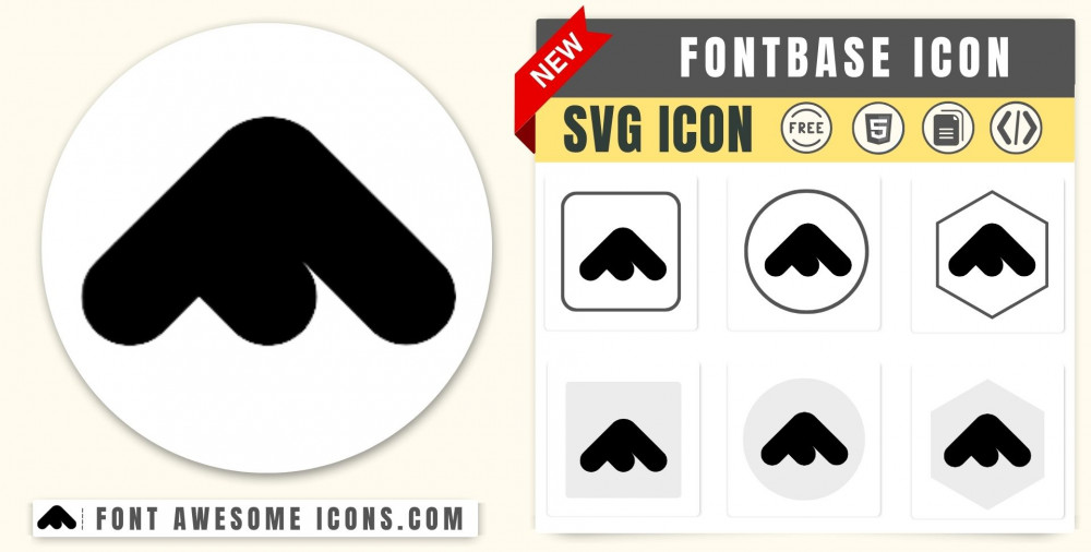 Fontbase Icon SVG Code — Download Path / HTML