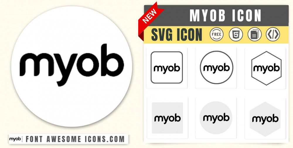 Myob Icon SVG Code — Download Path / HTML