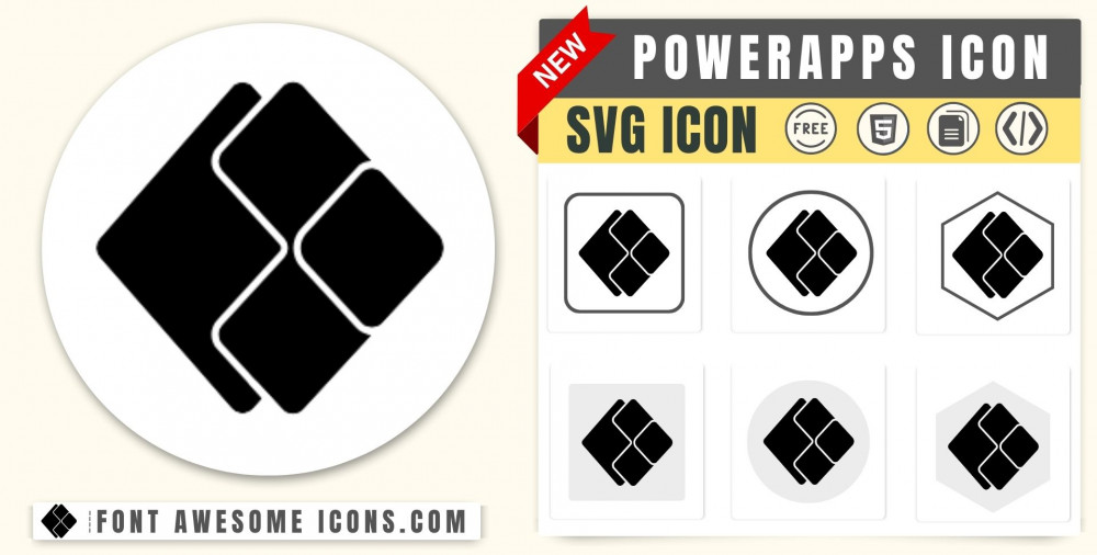 Powerapps Icon SVG Code — Download Path / HTML