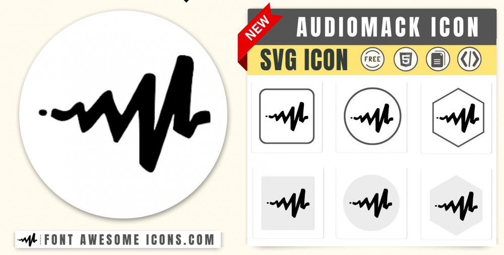 Audiomack Icon SVG Code — Download Path / HTML