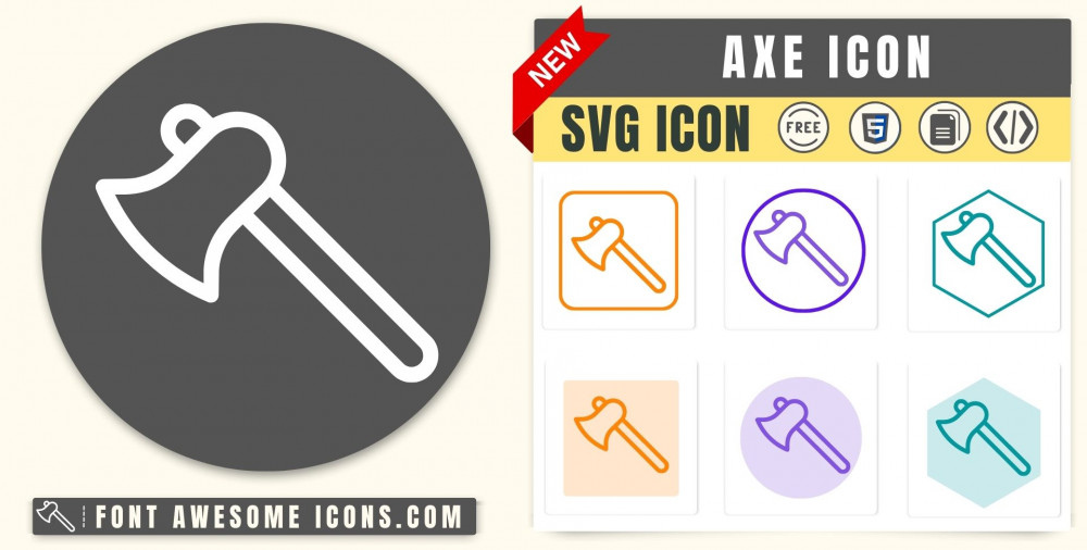 Axe Icon SVG Code — Download Path / HTML