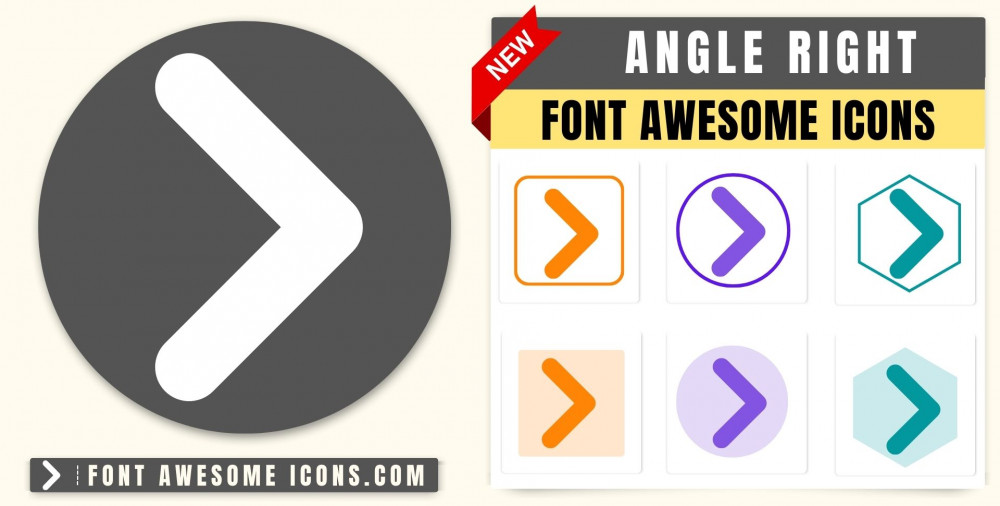 Font Awesome Angle Right Icon HTML CSS Class Fa Fa Angle Right Fa 