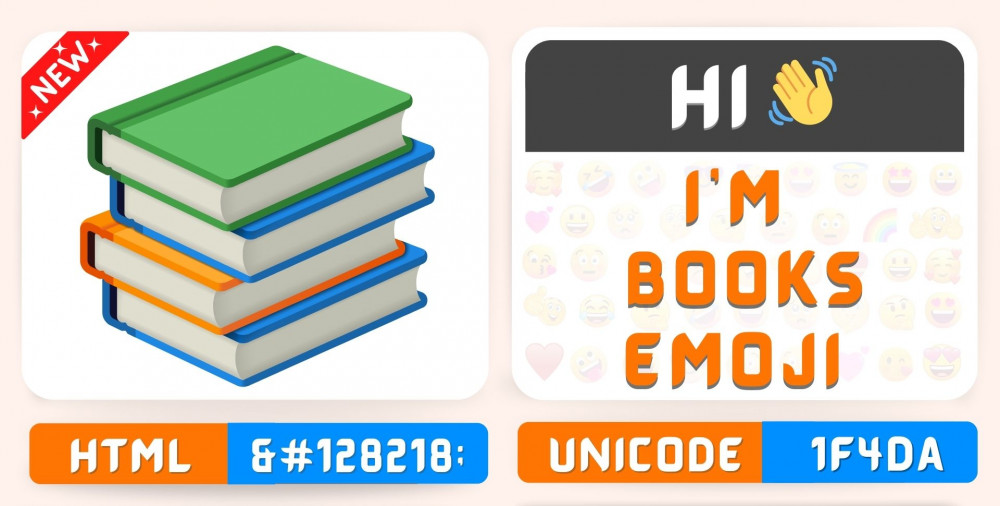 Books Emoji Copy Paste Meaning Unicode