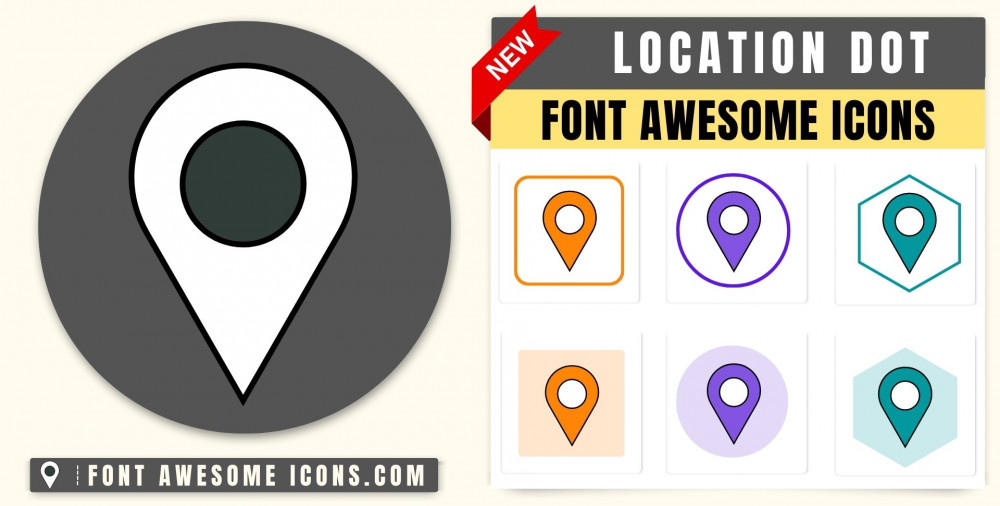 Font Awesome Location Dot Icon