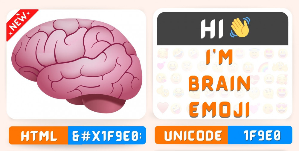 Brain Emoji Copy Paste, 易 Meaning | Unicode