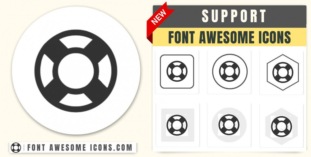 Font Awesome Support ( Customer, Help)