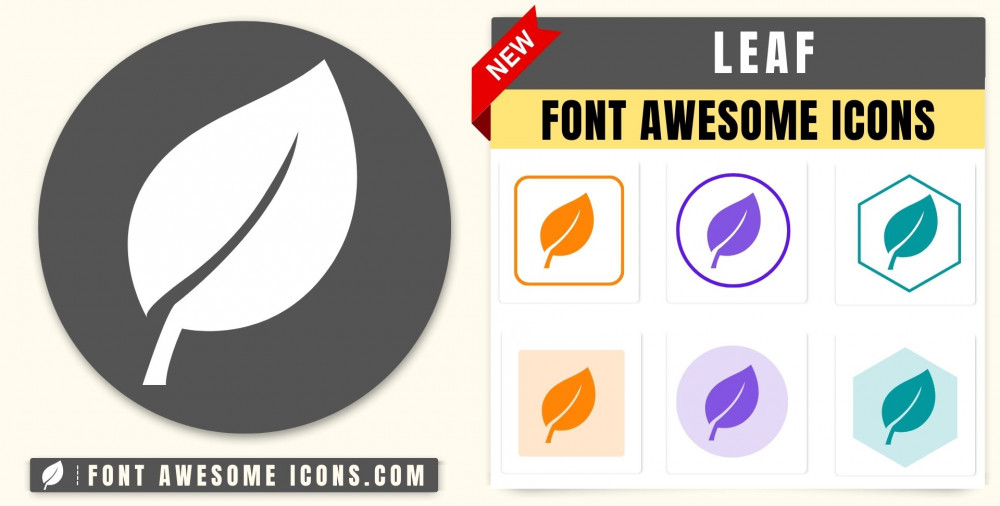 Font Awesome Leaf ( Leaves )
