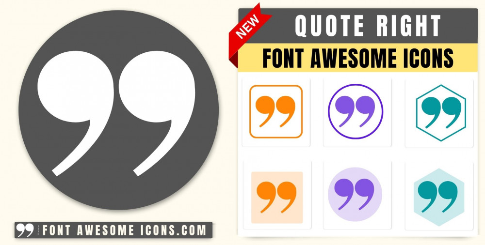 Font Awesome Quote Right Icon (citation, excerpt, quotation)