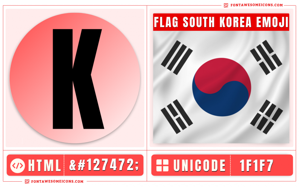 Korean Flag Unicode at Dwayne Carson blog