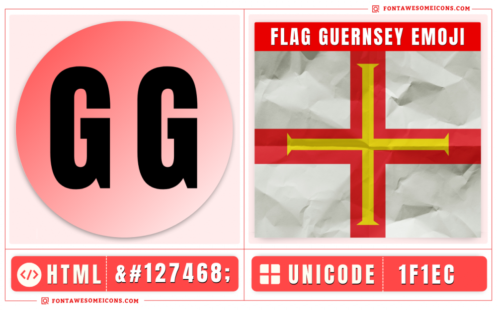 Flag Guernsey Emoji Copy Paste, Meaning | Unicode