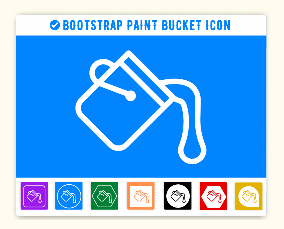 Paint Bucket Icon Paint