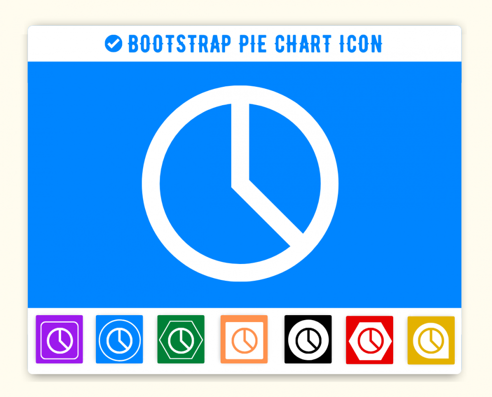 Bootstrap Pie Chart Icon Histogram Bi Bi Pie Chart Icon Code HTML