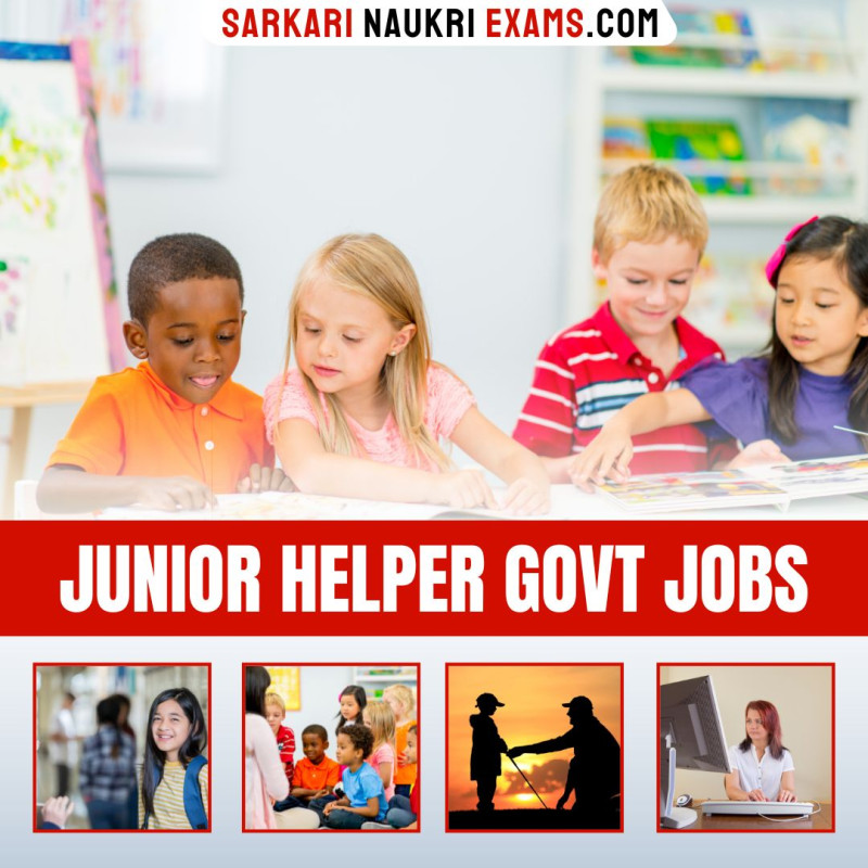 Junior Helper Govt Jobs | Recruitment Latest Jobs 2025