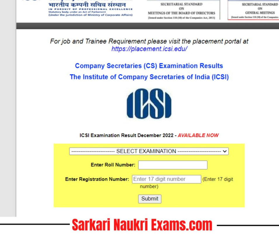 ICSI CS Result Dec 2022(OUT) | Download Link, Cut Off