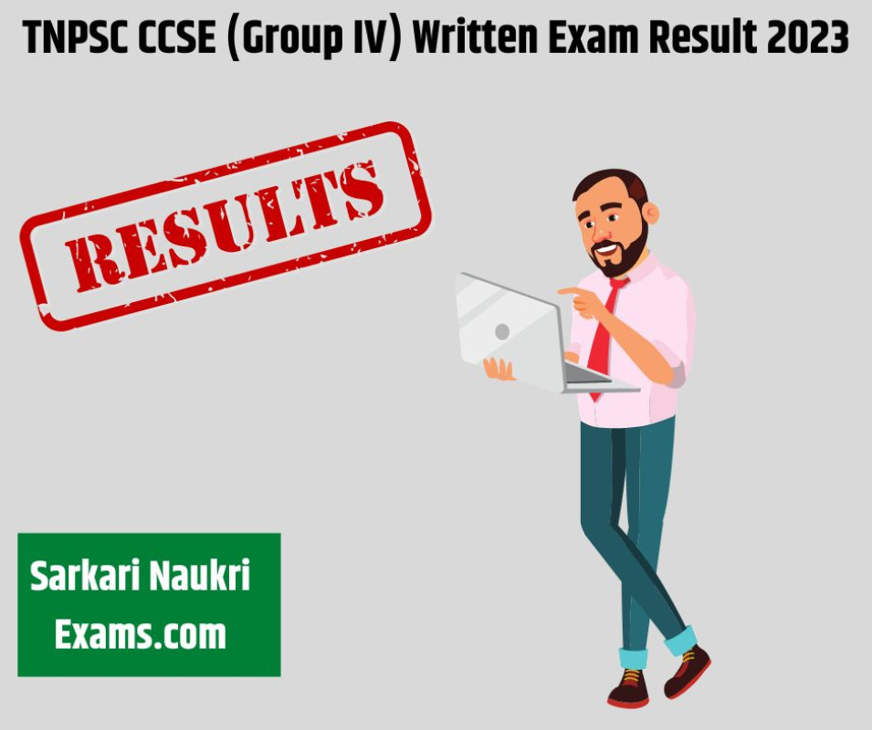 TNPSC CCSE (Group IV) Written Exam Result 2023(OUT) | Download Link ...