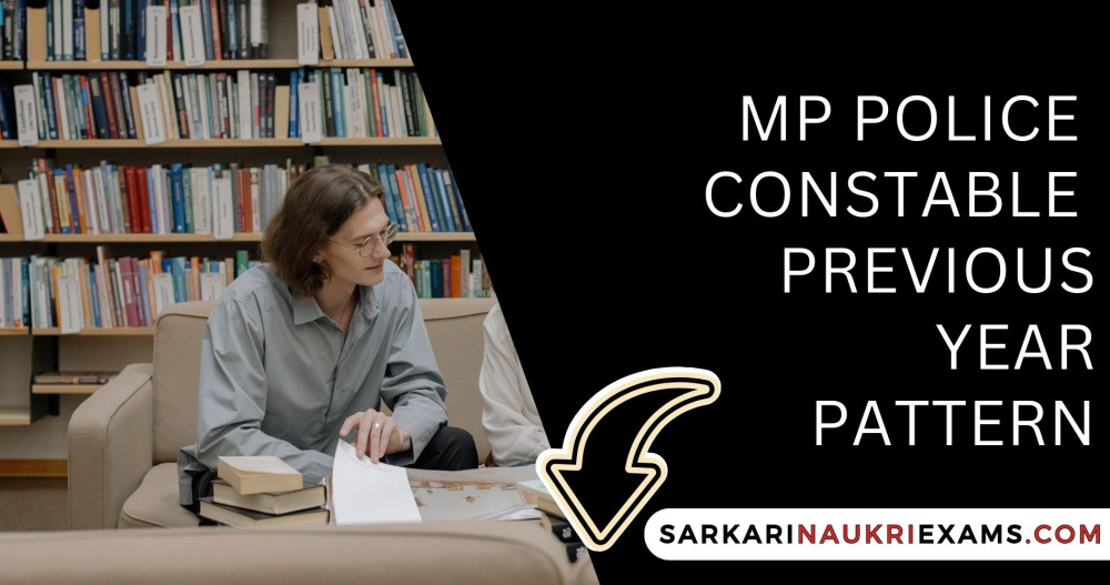 MP Police Constable Previous Year Paper | Exam Pattern PDF Download In ...