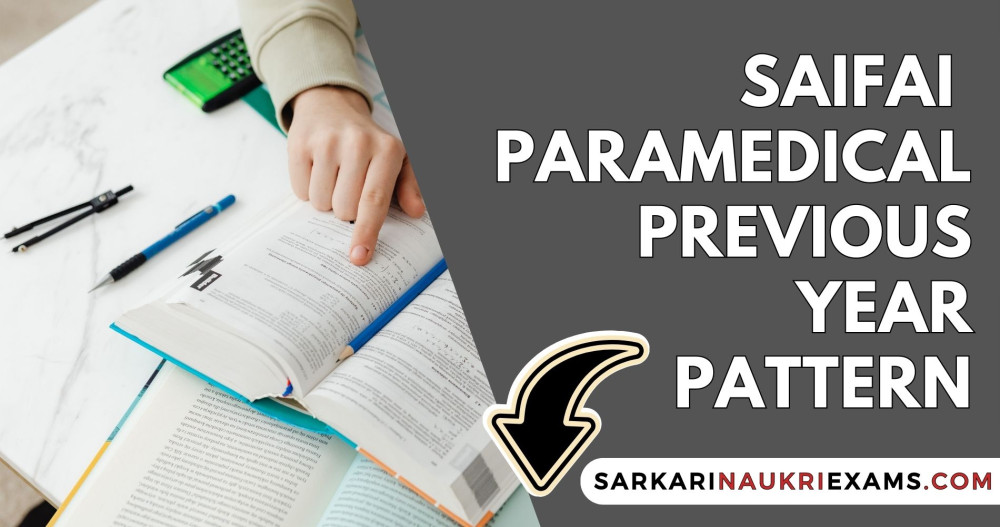 Saifai Paramedical Previous Year Paper | PDF Download In Hindi, English