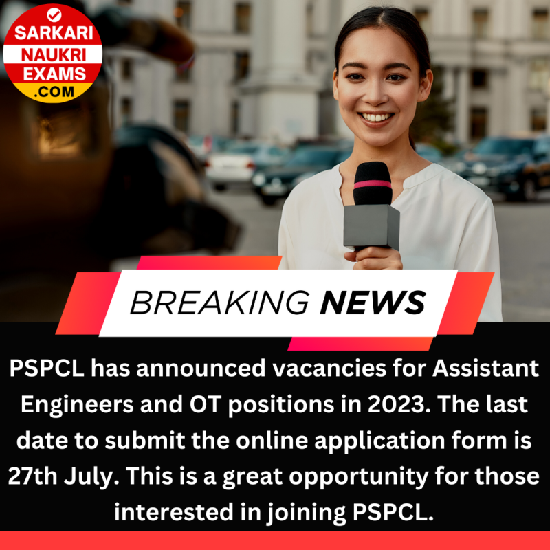 PSPCL Recruitment 2024, Latest Govt Jobs Punjab State | Apply @pspcl.in