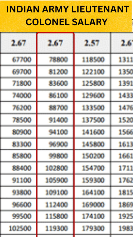 Indian Army Lieutenant Colonel Salary 2025 - Monthly Pay, Grade Pay & More!