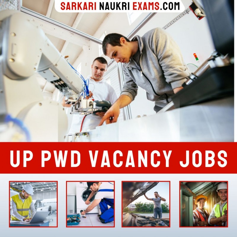 UP PWD Recruitment 2025, Latest Govt Jobs UPPWD | Apply @uppwd.gov.in