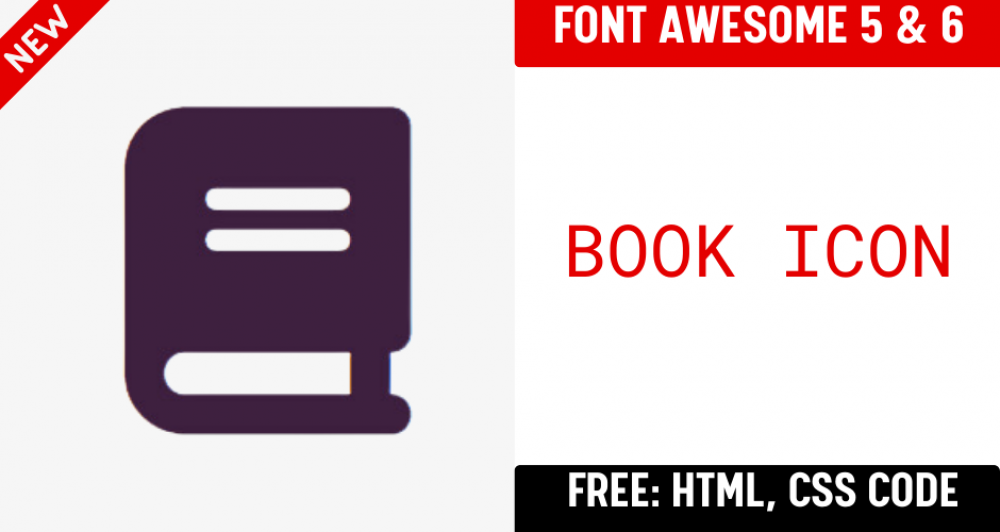 Font Awesome Book Icon: How to Use Fa Fa Book, Fas Fa Book, and Fa ...