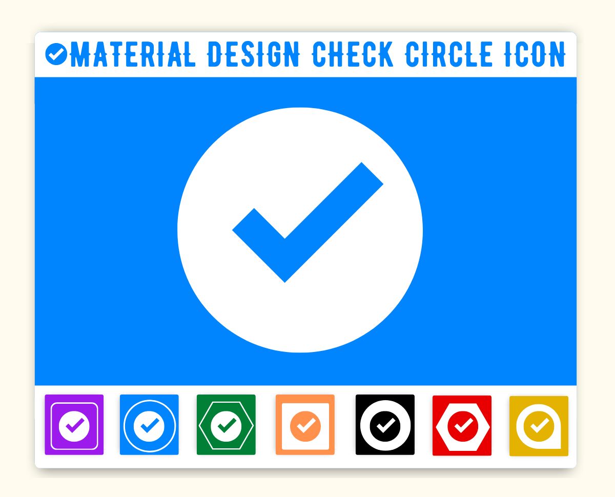 Material Design Check Circle Icon | (Verified) Material UI Check_Circle ...