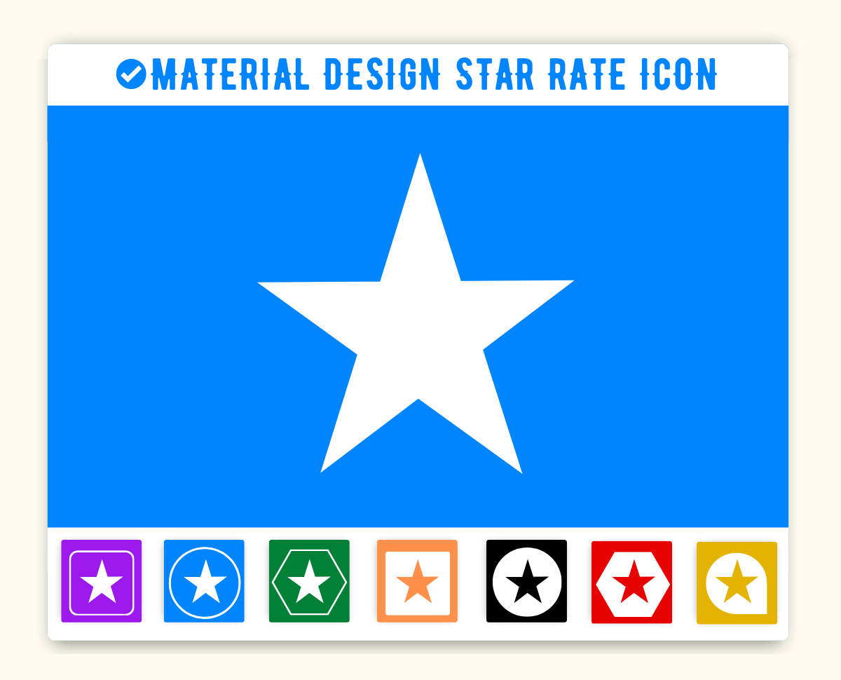 Material Design Star Rate Icon | (Favorite) Material UI Star_Rate Icon ...