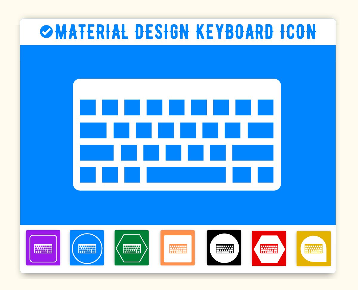 Material Design Keyboard Icon | (Keypad) Material UI Keyboard Icon, Vuetify, Mat Icon