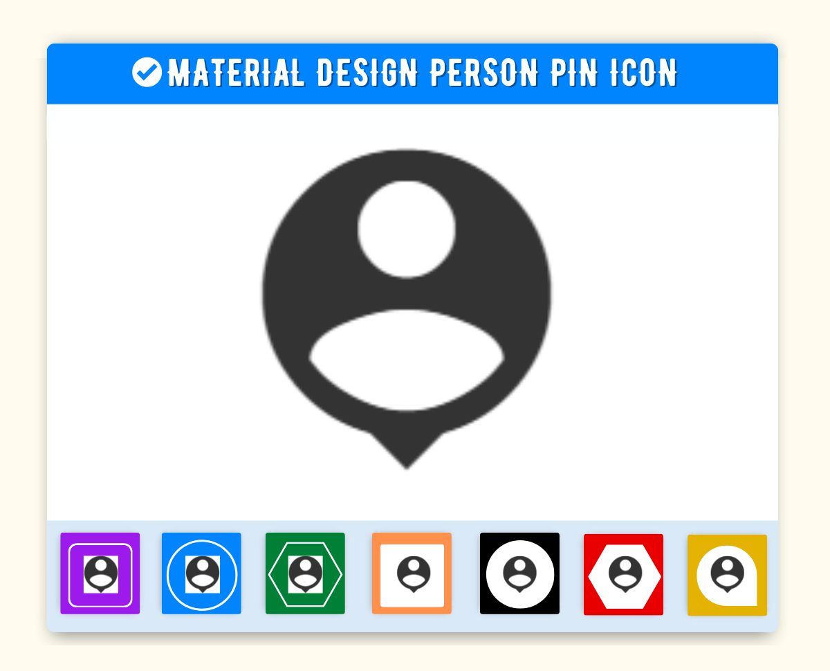 Material Design Person Pin Icon | (Human) Material UI Person_Pin Icon ...