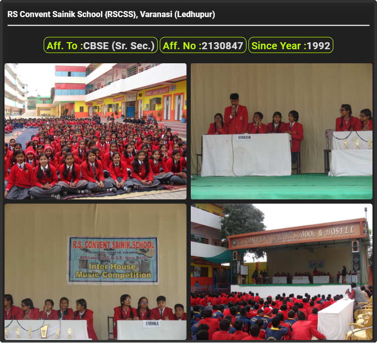 RS Convent Sainik School, Ledhupur, Varanasi (UP)