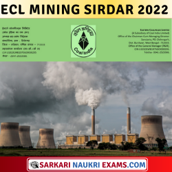ECL Mining Sirdar Admit Card 2022 | Download Admit Card now for 313 Post