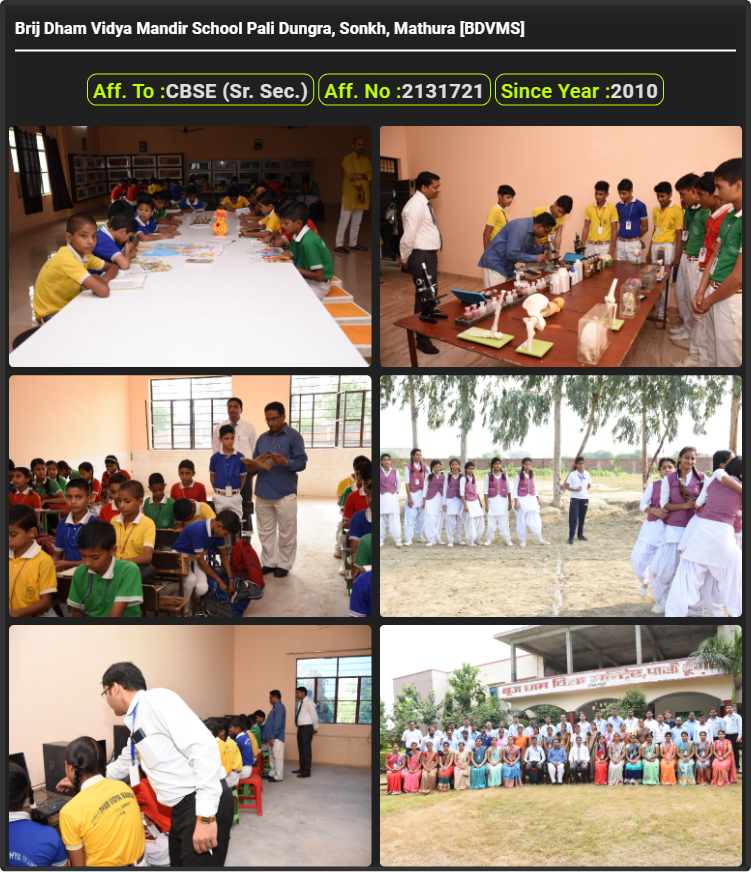 Brij Dham Vidya Mandir, Mathura