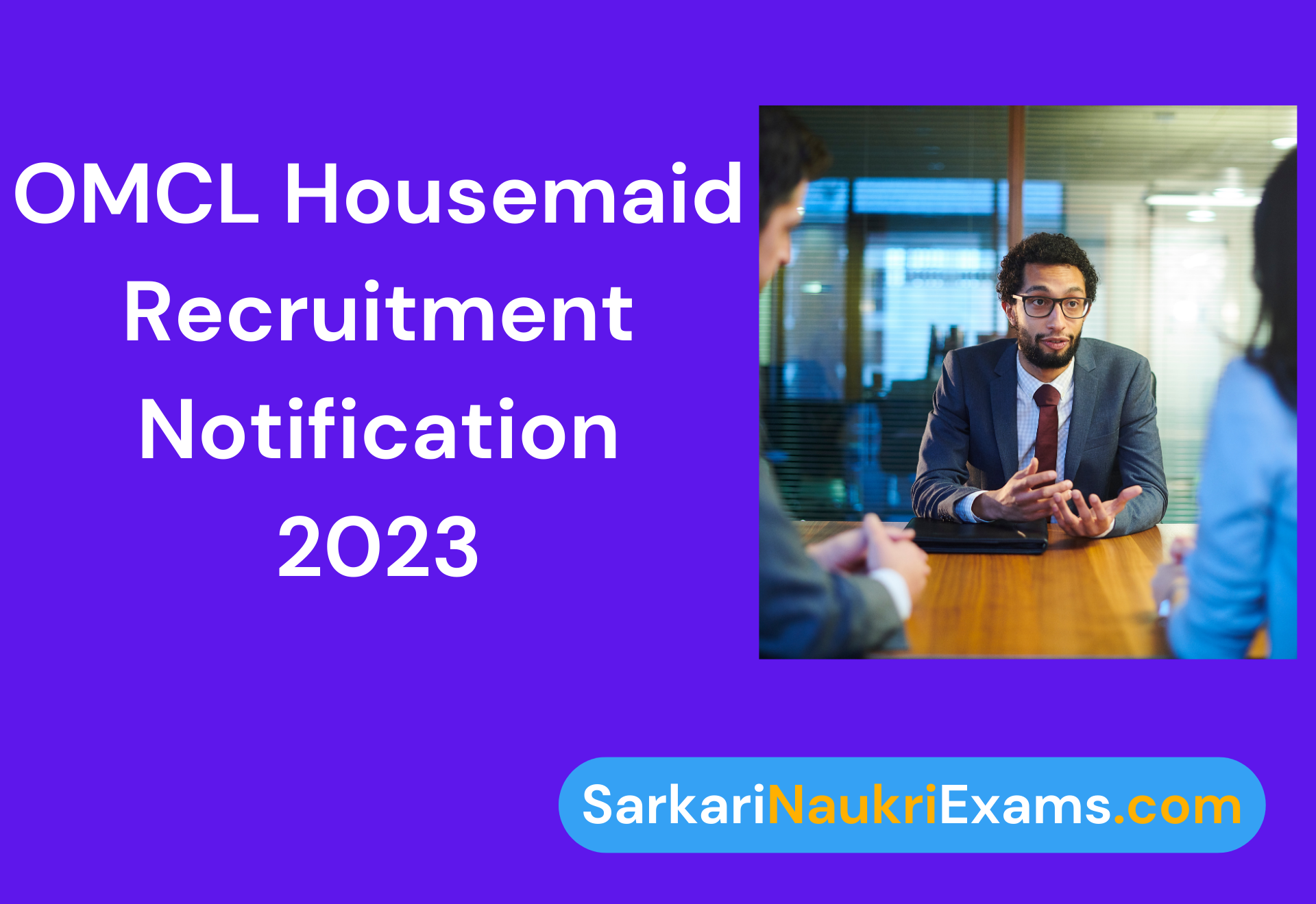 OMCL Housemaid Recruitment Notification 2023 | 500 Posts Online Form